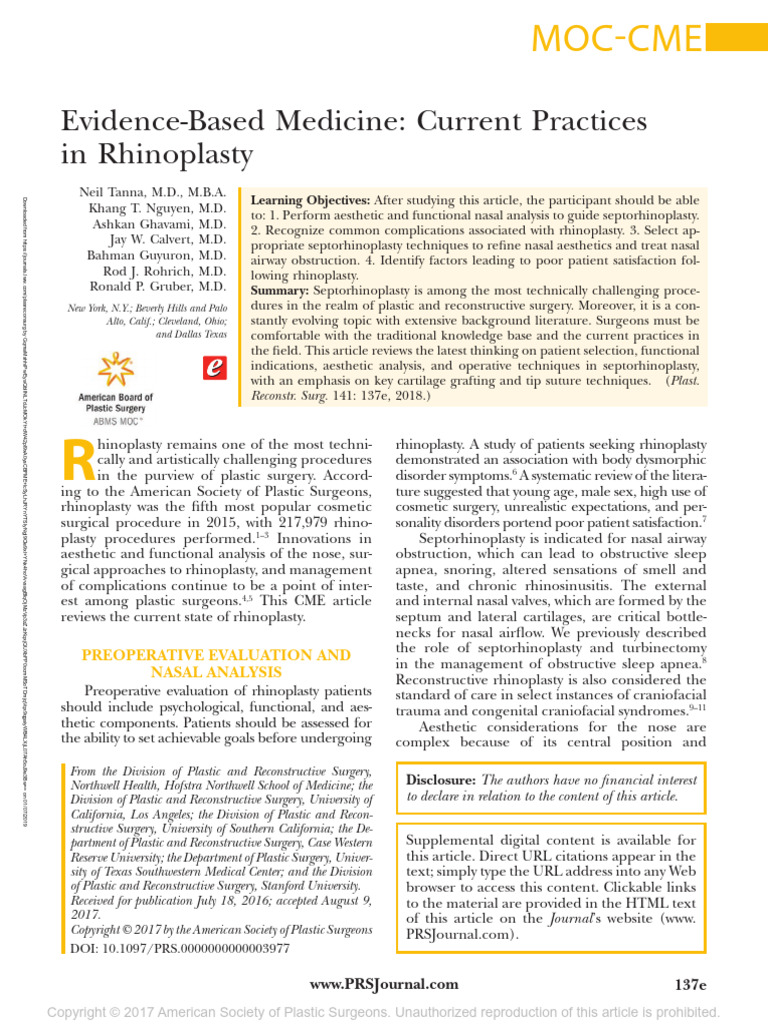 Evidence Based Medicine Current Practices In.44 | PDF | Human Nose ...