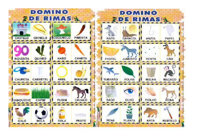 Domino de Rimas | PDF