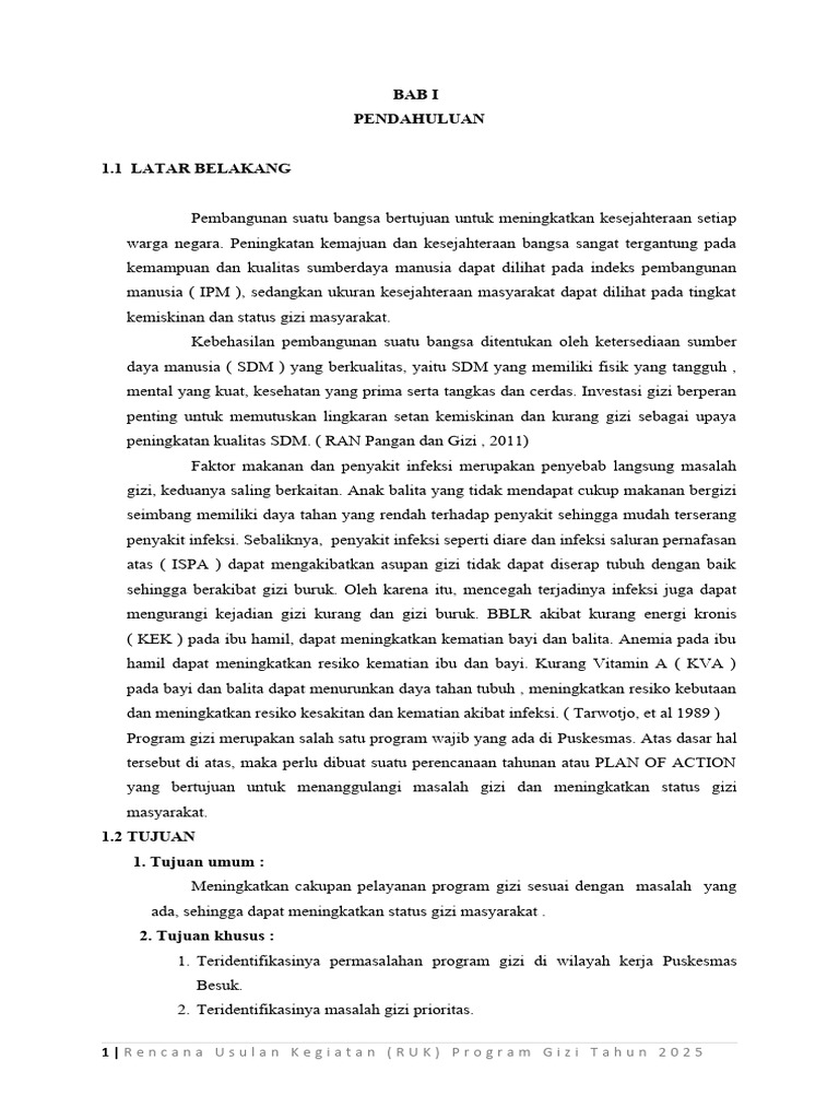 Ruk Gizi 2025 | PDF