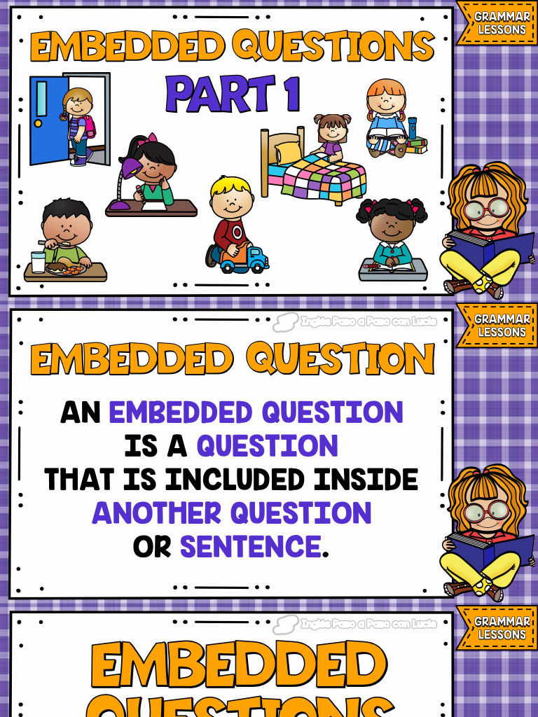 Embedded Questions en Ingles | PDF