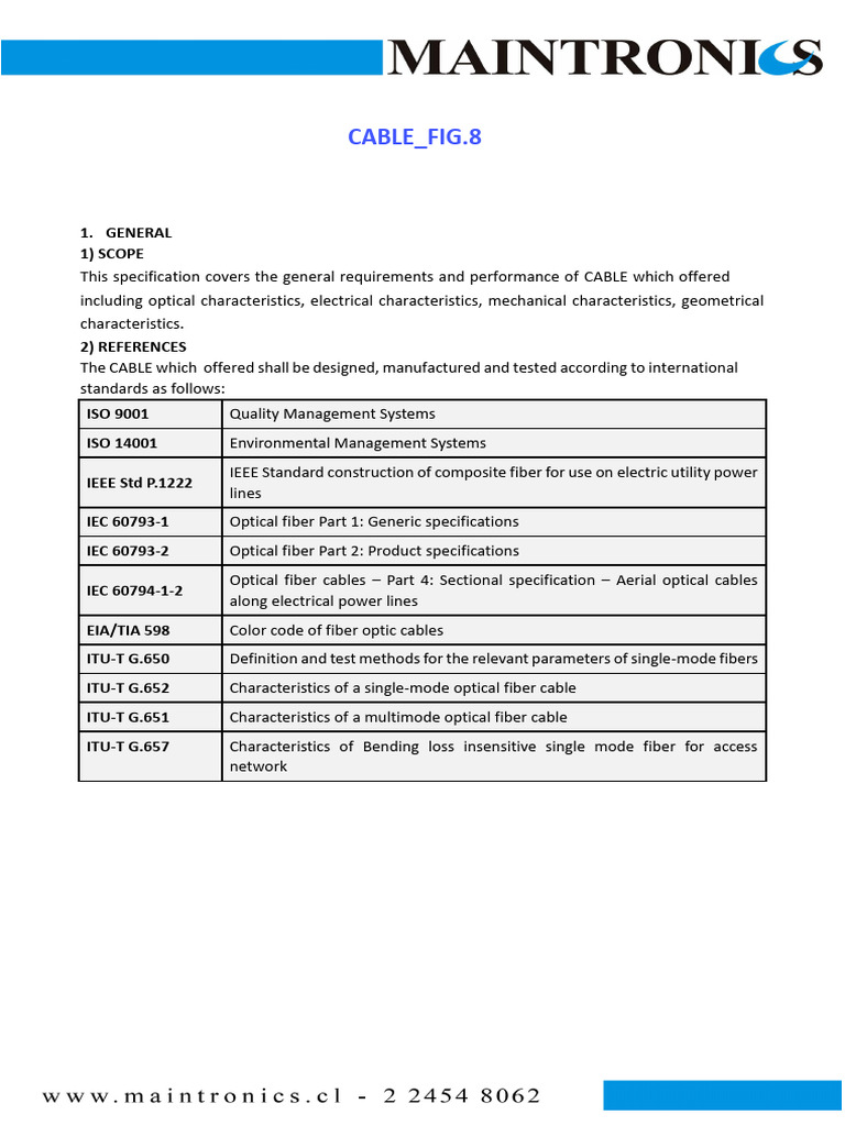 FT Fig-8 24 y 48 - Arm - Maintronics | PDF | Optical Fiber | Optics