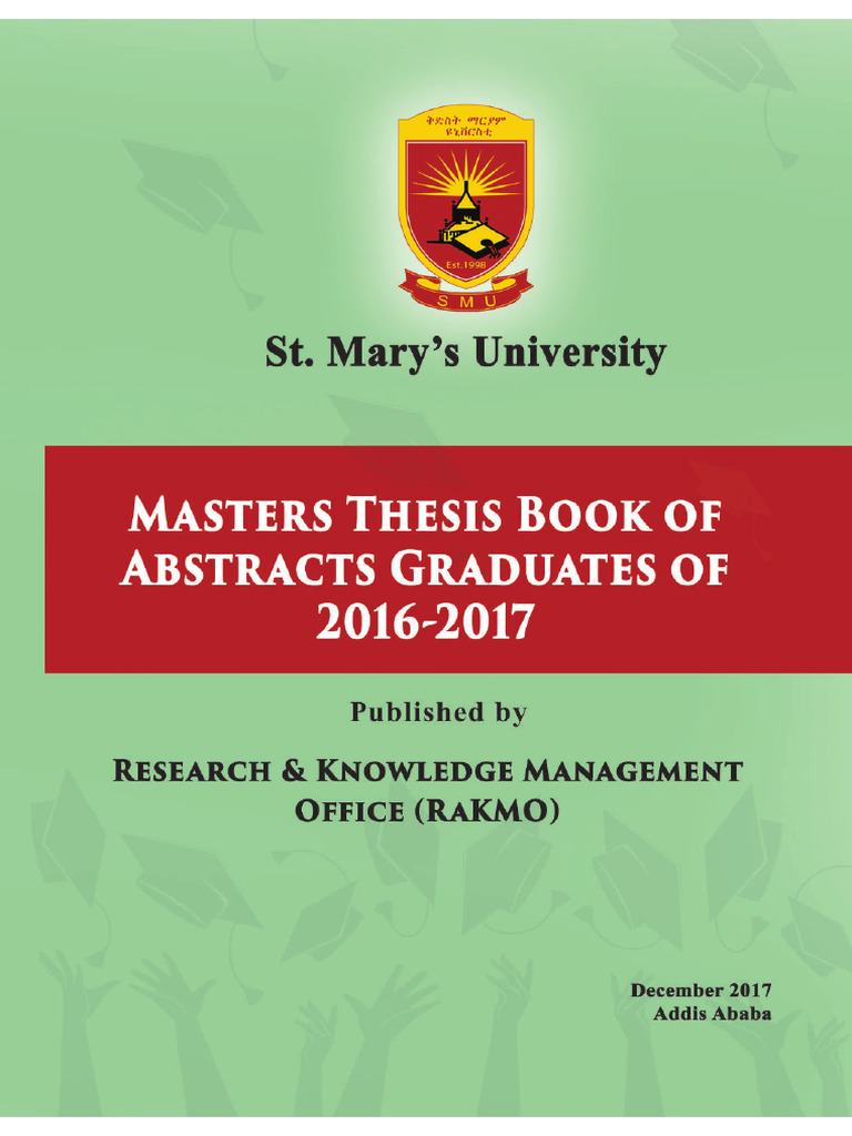 Masters Thesis Book of Abstracts 2016 - 2017 | PDF | Microfinance | Taxes
