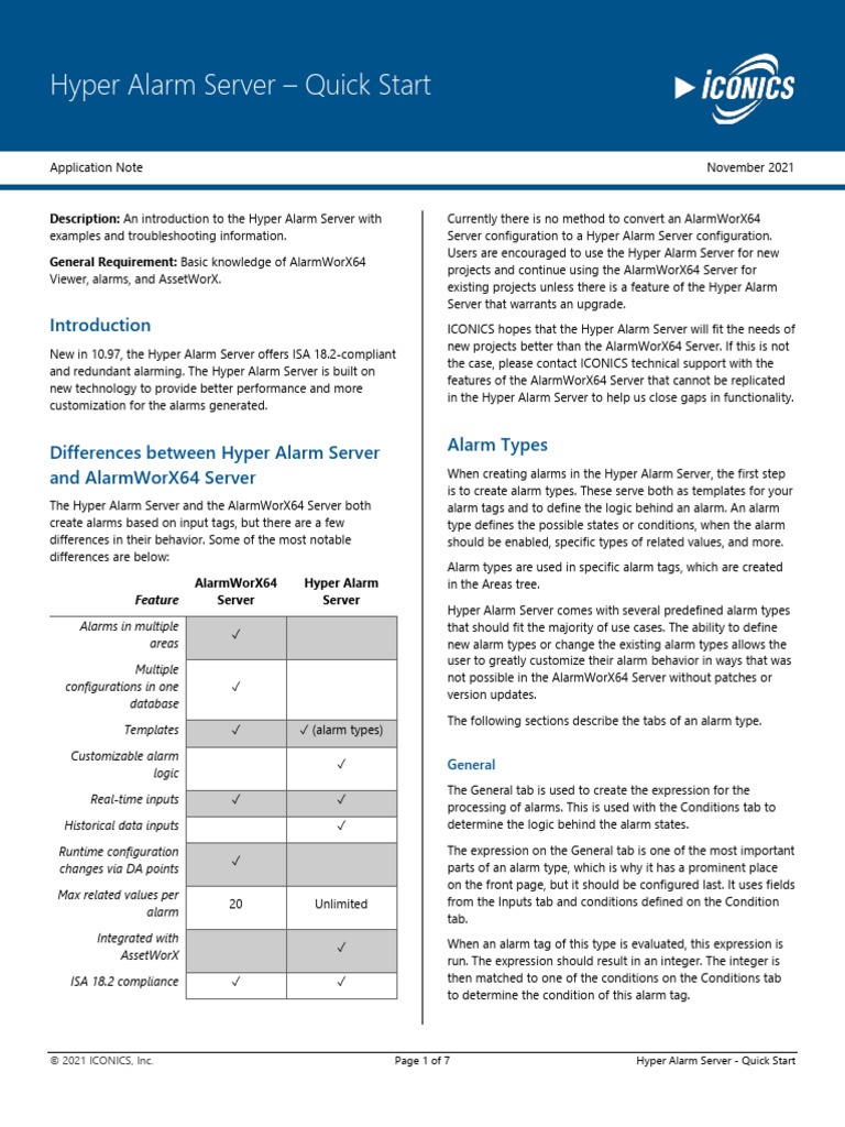 Hyper Alarm Server - Quick Start | PDF | Server (Computing) | Computer Programming