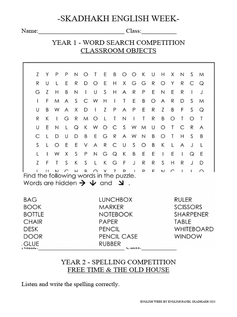 English Week | PDF | Art
