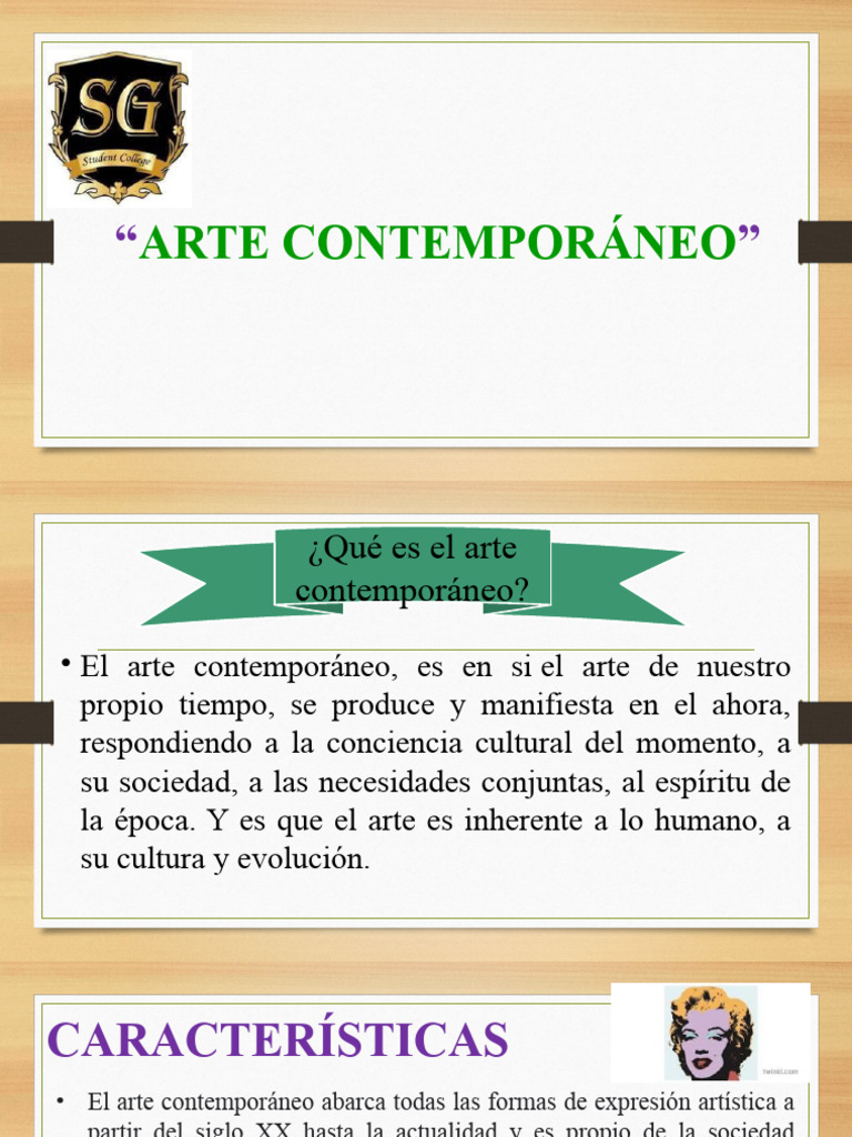 Ppt Arte Contemporáneo | PDF | Expresionismo | Cubismo