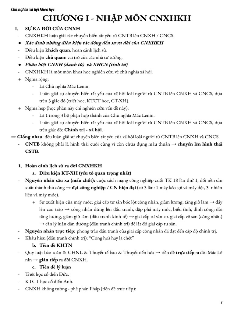 ĐHSP - CNXHKH | PDF