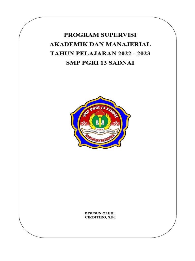Program Supervisi 2022.2023 | PDF | Karier & Perkembangan | Pengelolaan Keuangan & Uang
