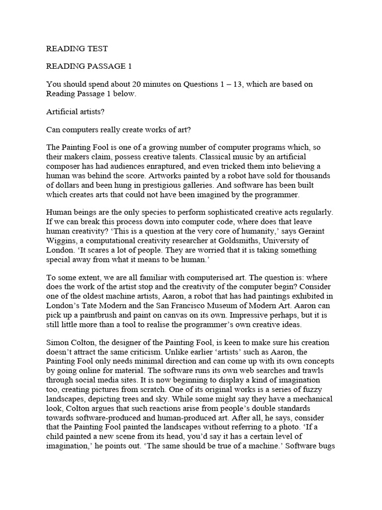 Reading Test | PDF | Planets | Jupiter