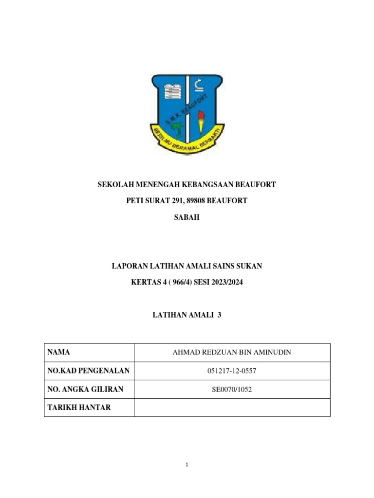 LAPORAN AMALI 3 Ahmad | PDF