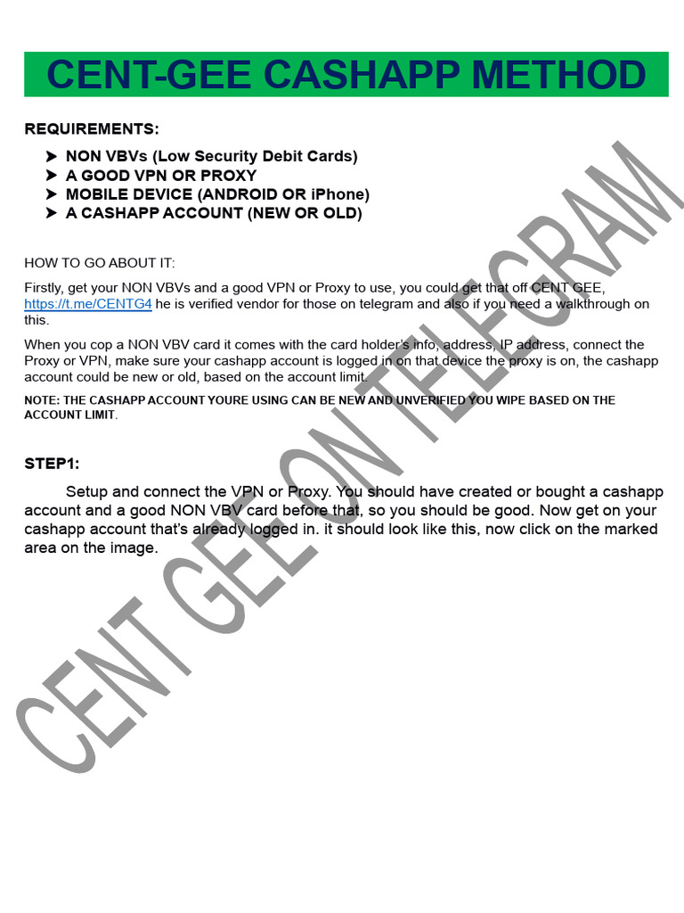 2023 Latest Cashapp Method 1 | PDF | Software | Cyberspace