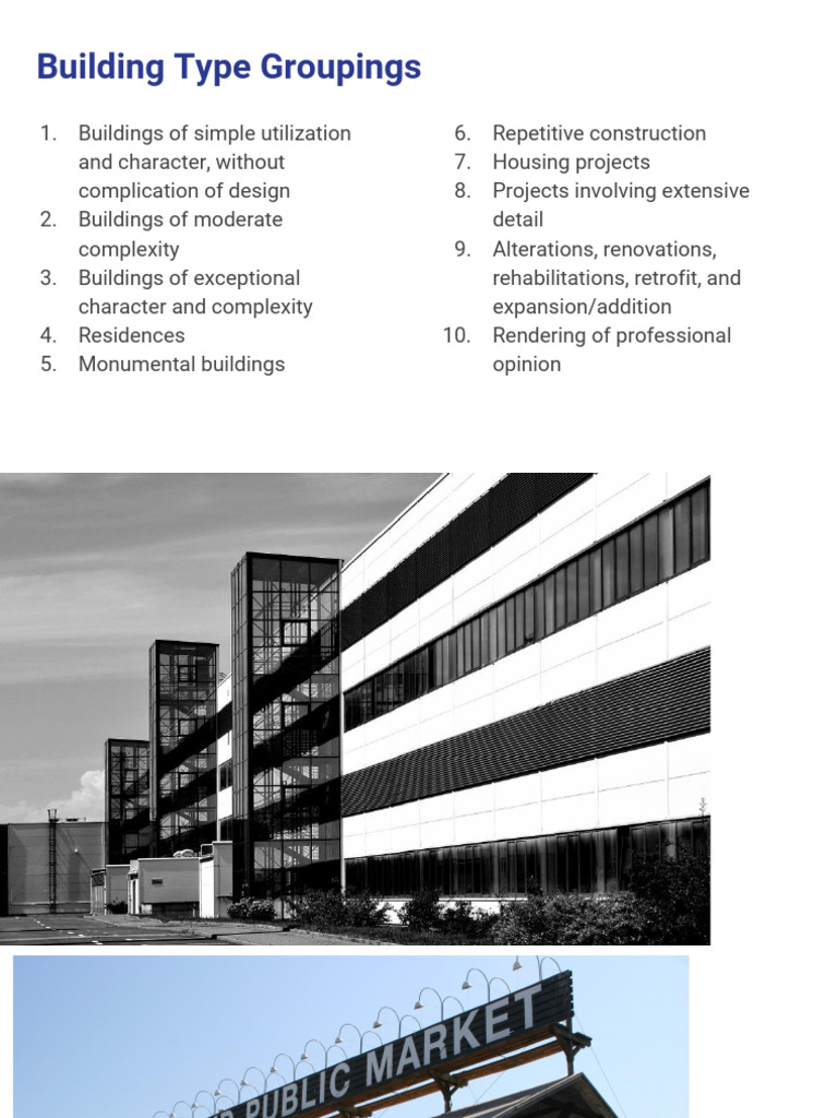 W3.1 - PP3 - Building Type Groupings | PDF | Technology & Engineering