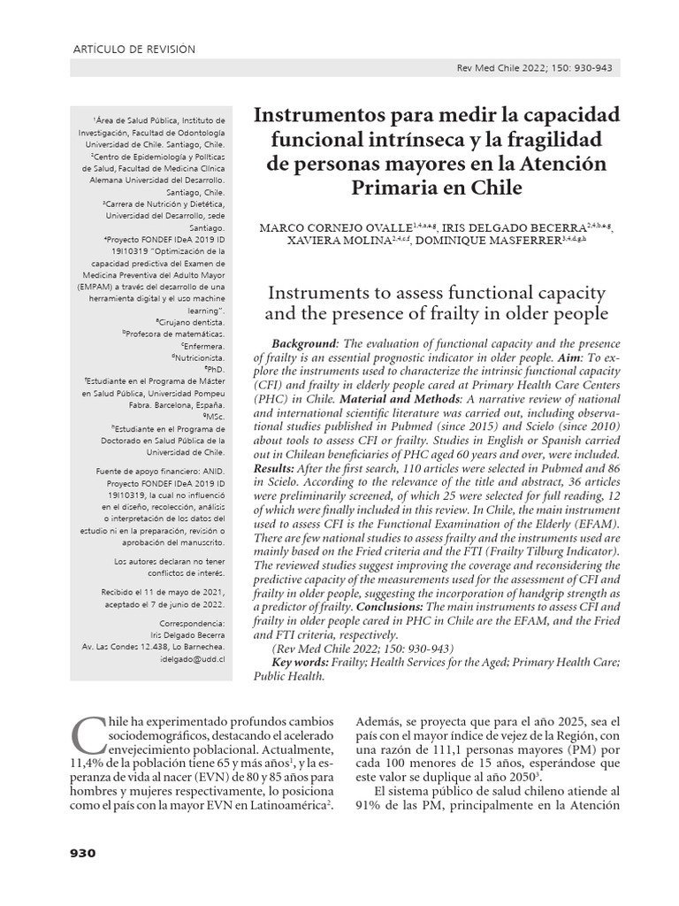 Paper Ev. Capacidad Funcional | PDF | Cuidado de la salud