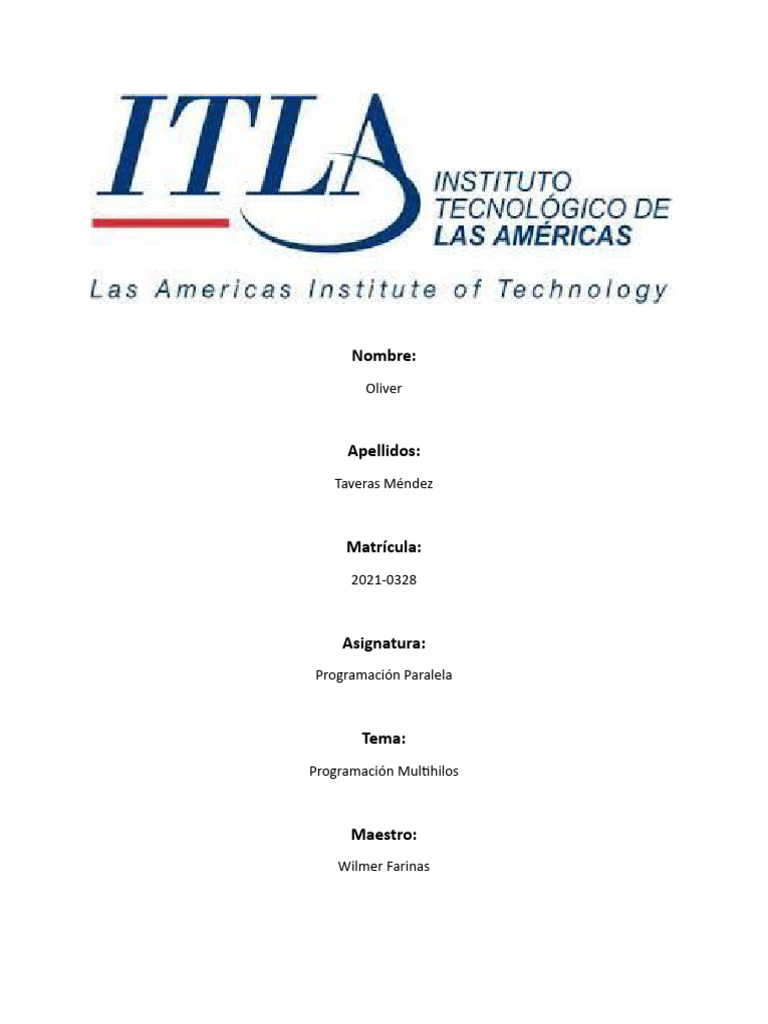 Programación Multihilos | Descargar gratis PDF | Hilo (Computación) | Proceso (Computación)