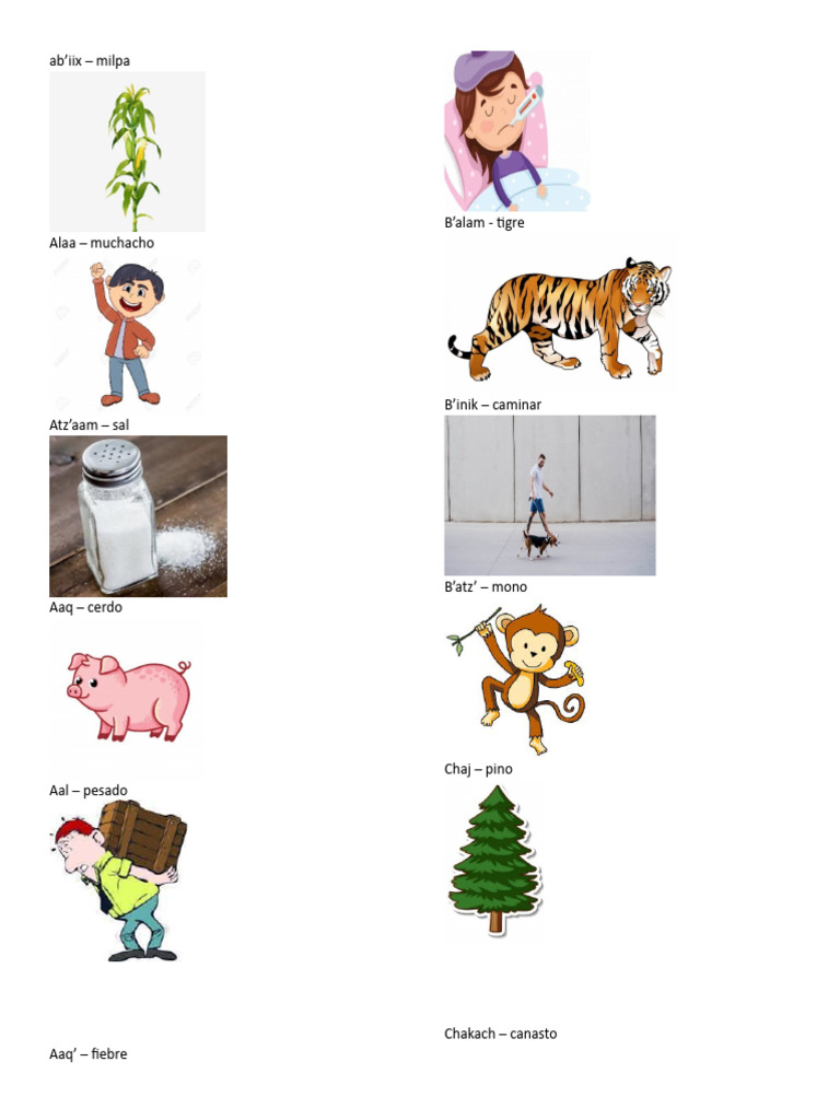 Glosario en Achi 3 | PDF