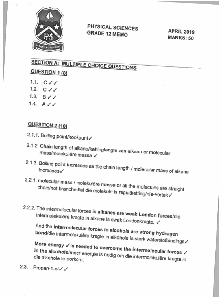 GR 12 Wed Test Term 2 2019 Memo | PDF