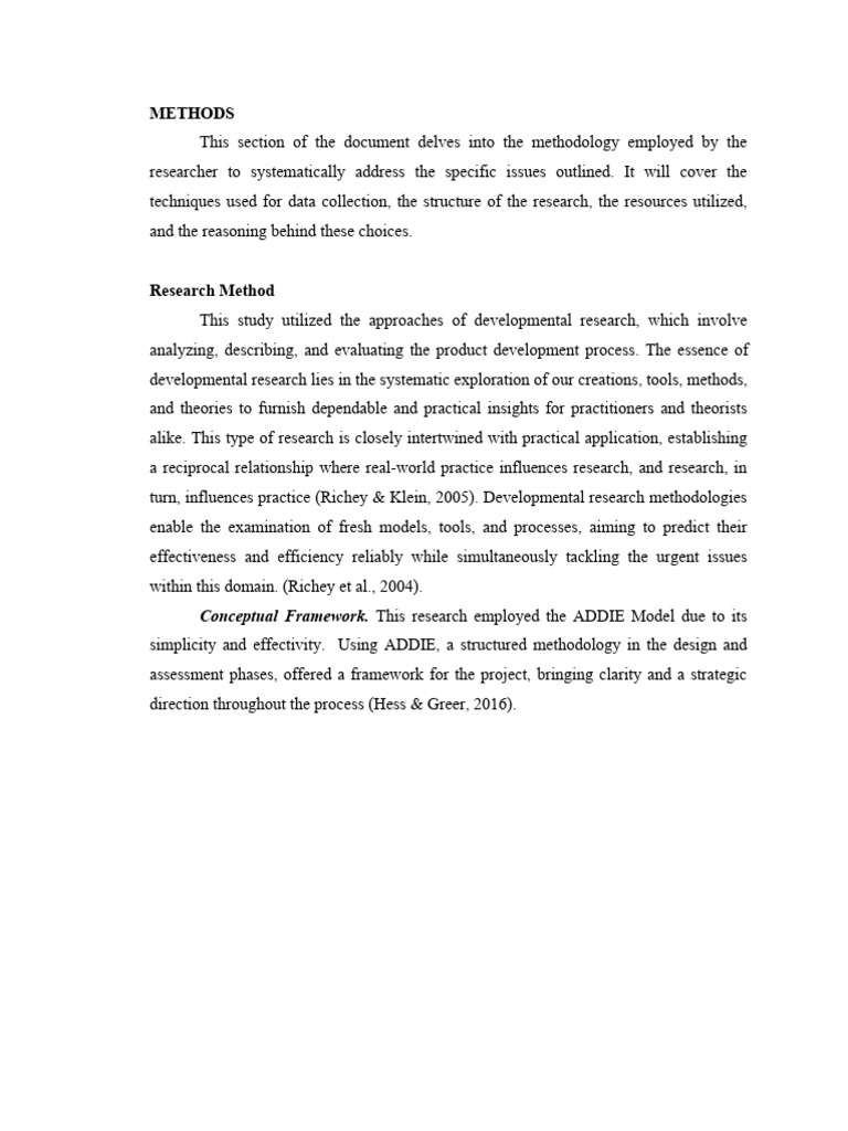 METHODS | PDF | Survey Methodology | Evaluation