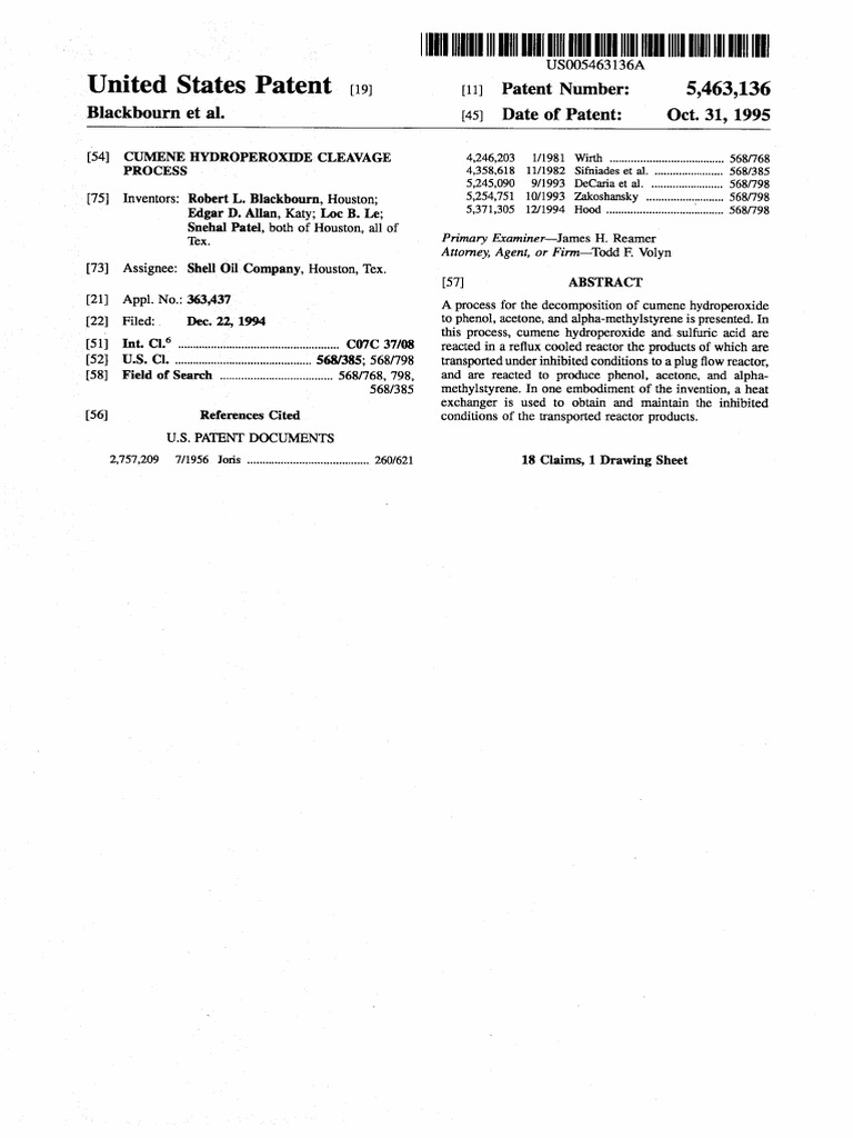 Chp Cleavage By Shell Marked Pdf Chemical Reactor Chemical Reactions