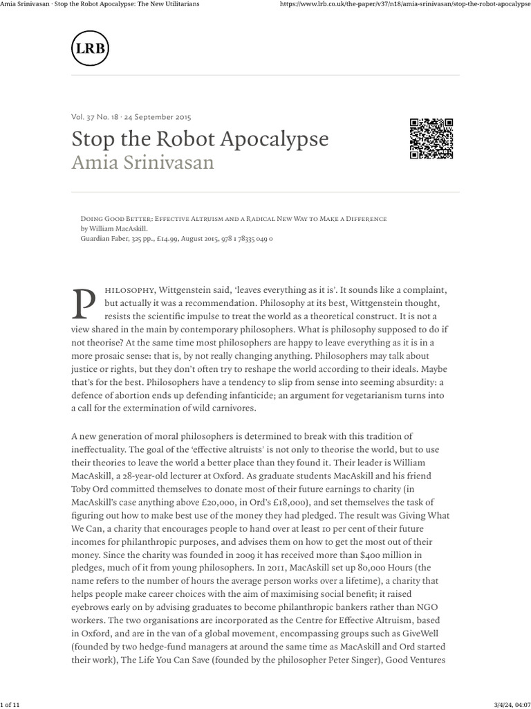 Thomas Calculus | PDF | Global Catastrophic Risk | Altruism