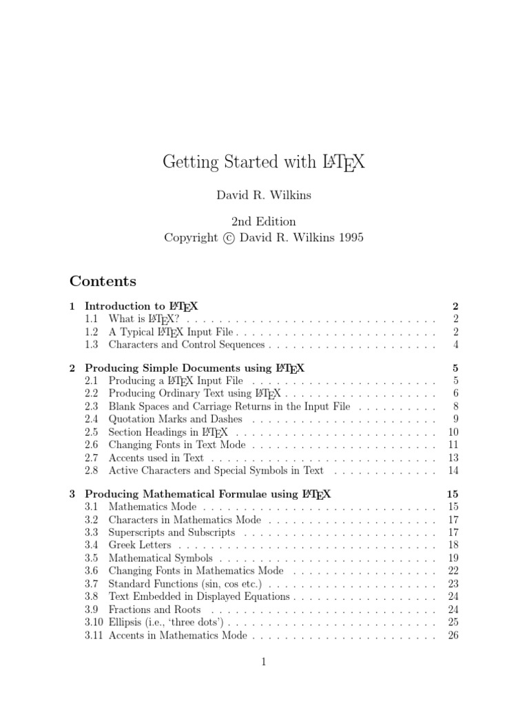 Getting Started With Latex Pdf Continuous Function Te X