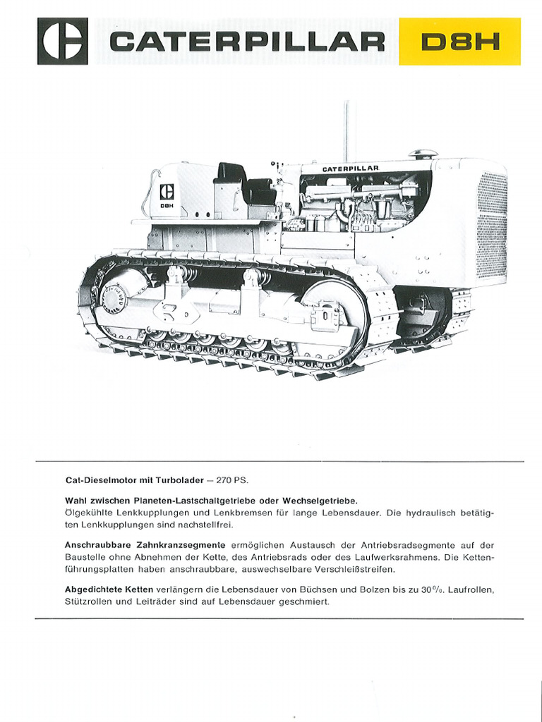 24-Caterpillar Dozer d8h 1973 | PDF