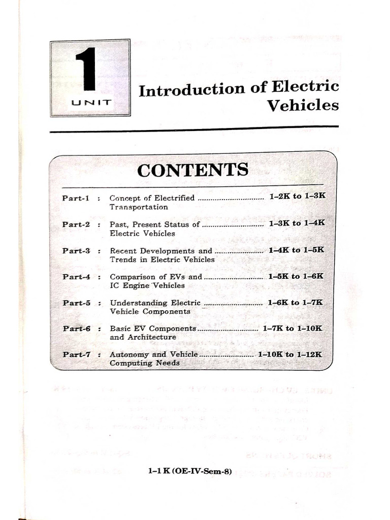 EV Aktu Quantum 8th Semester | PDF