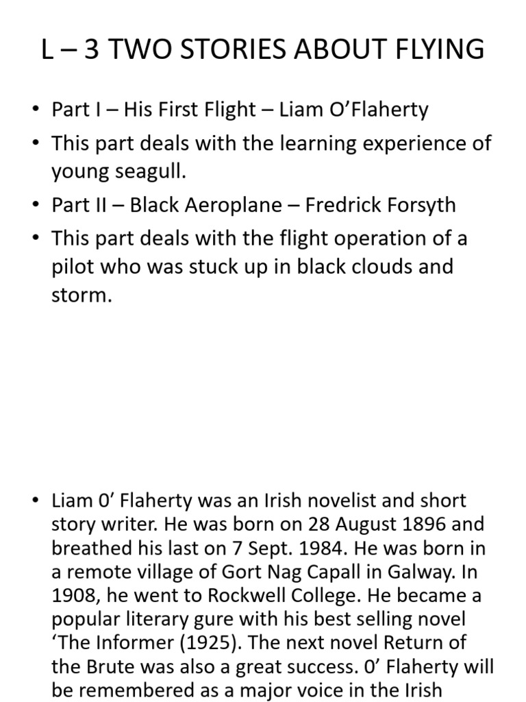 CLASS 10 FF - 3 TWO STORIES AnsksmskddndmBOUT FLYING | PDF | Language Arts & Discipline ...