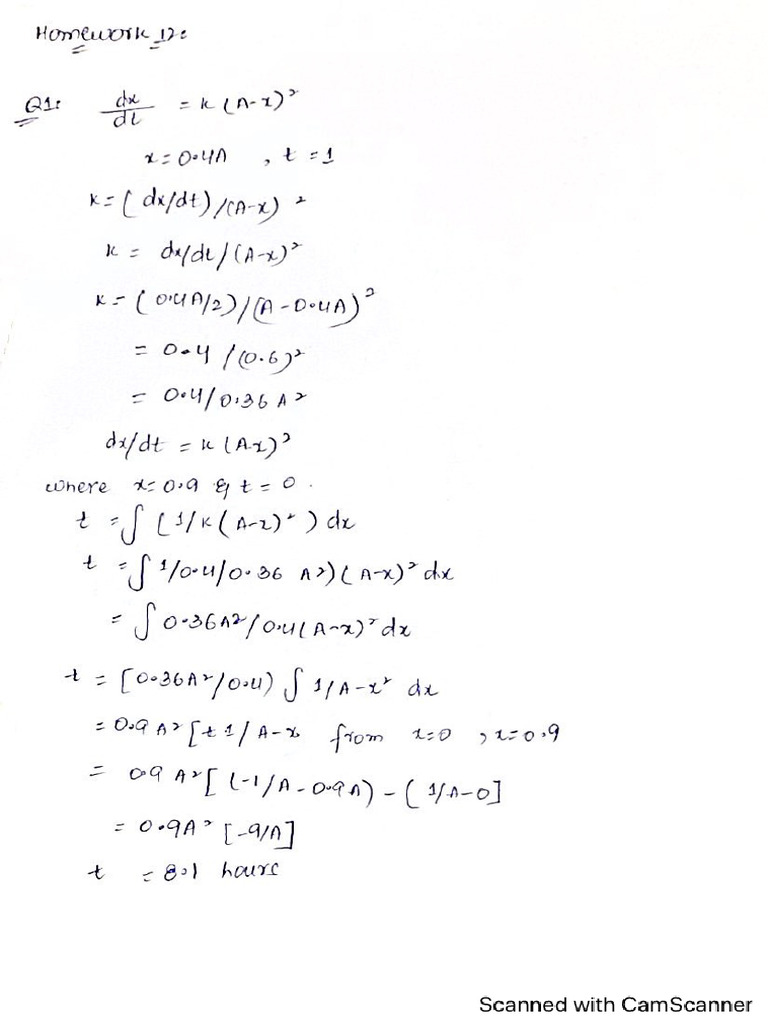 Homework # 12 | PDF