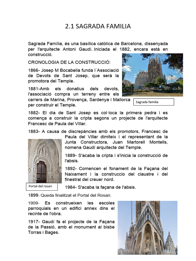 Sagrada Familia | PDF