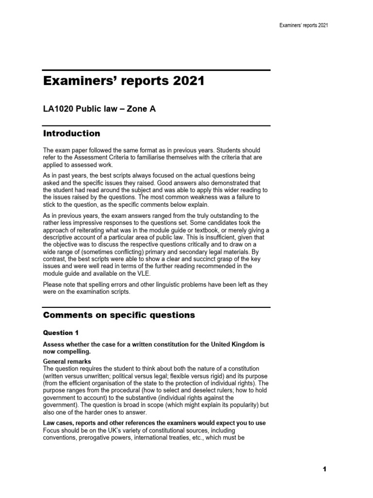 Public Report 2021 A | PDF | Rule Of Law | Brexit