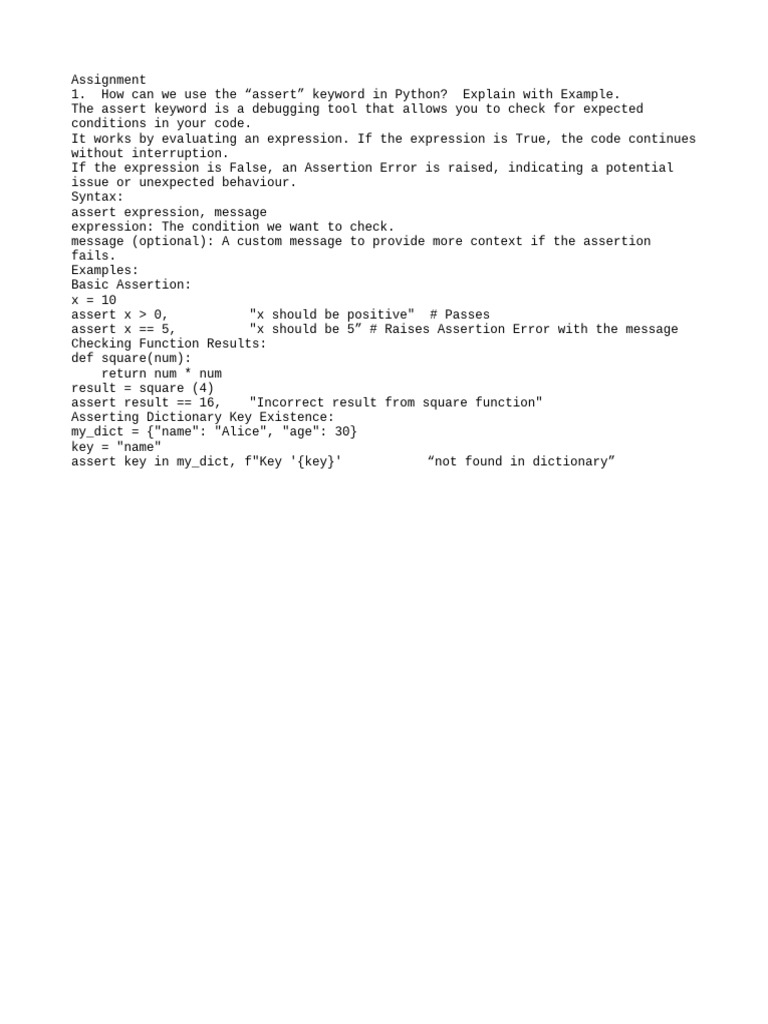 Assert | PDF | Career & Growth | Teaching Methods & Materials