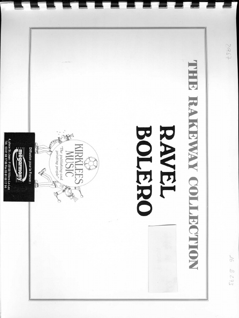 01 - Boléro - Ravel Arr Snell - Conductor | PDF