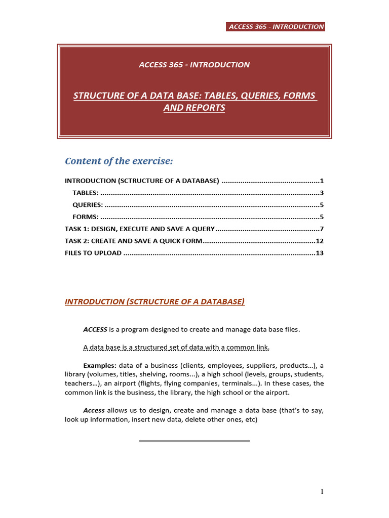 001) ACCES, A Prologue | PDF | Databases | Computer File