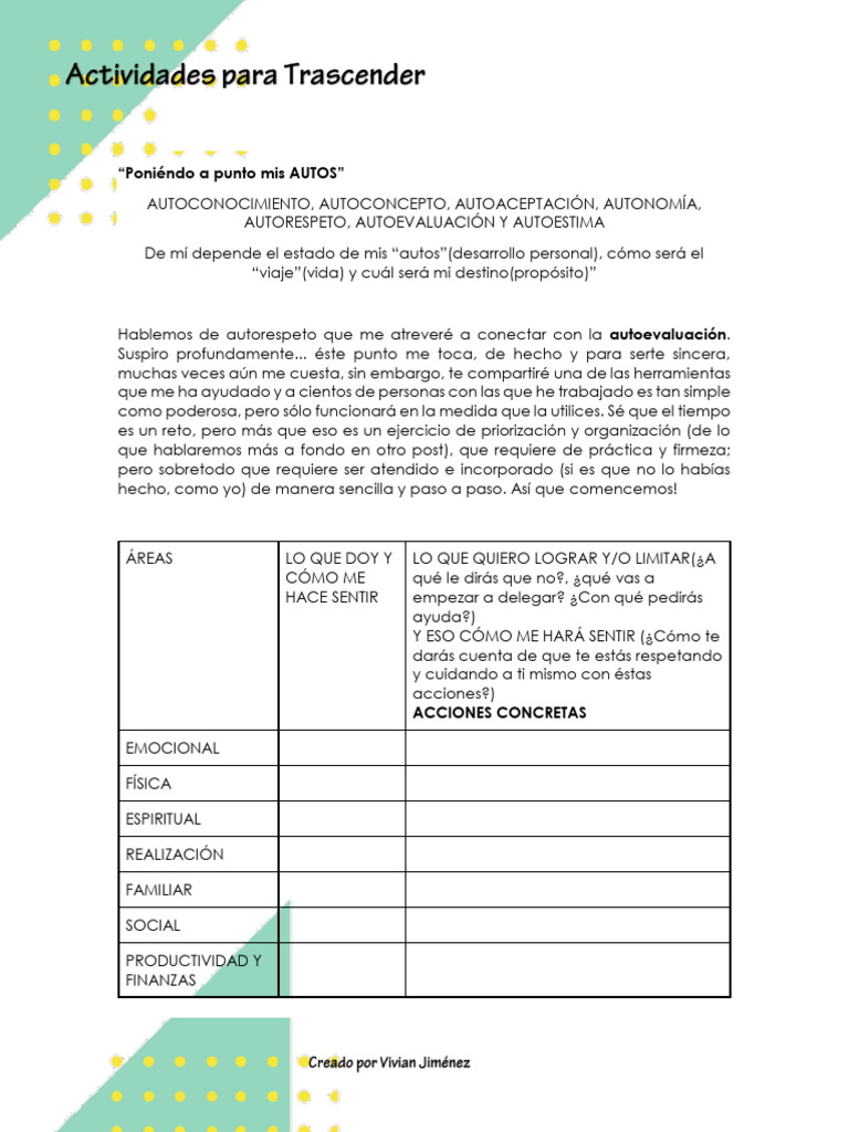 Guía para el Autoconocimiento y Crecimiento Personal | PDF | Relaciones ...