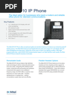 Datasheet Mitel EX Controller EN | PDF | I Pv6 | Quality Of Service