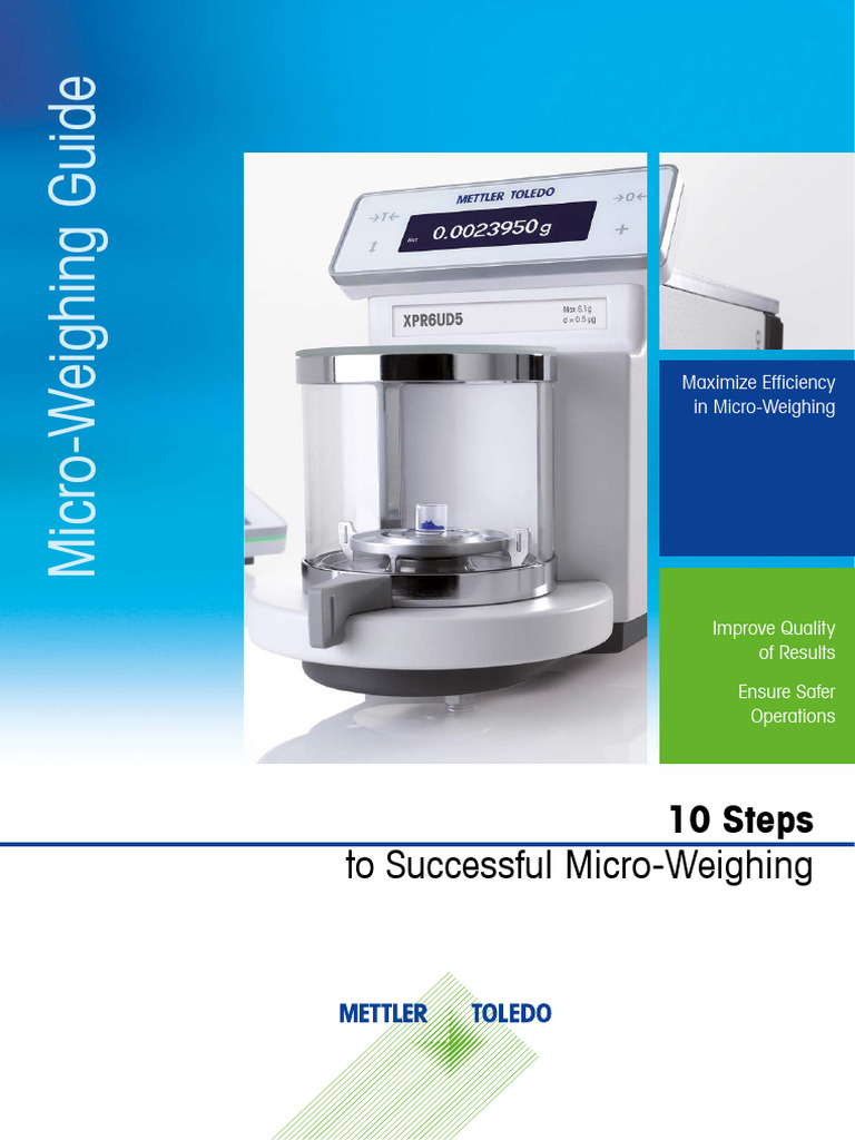 XPR Micro Weighing Guide en | PDF | Calibration | Weight