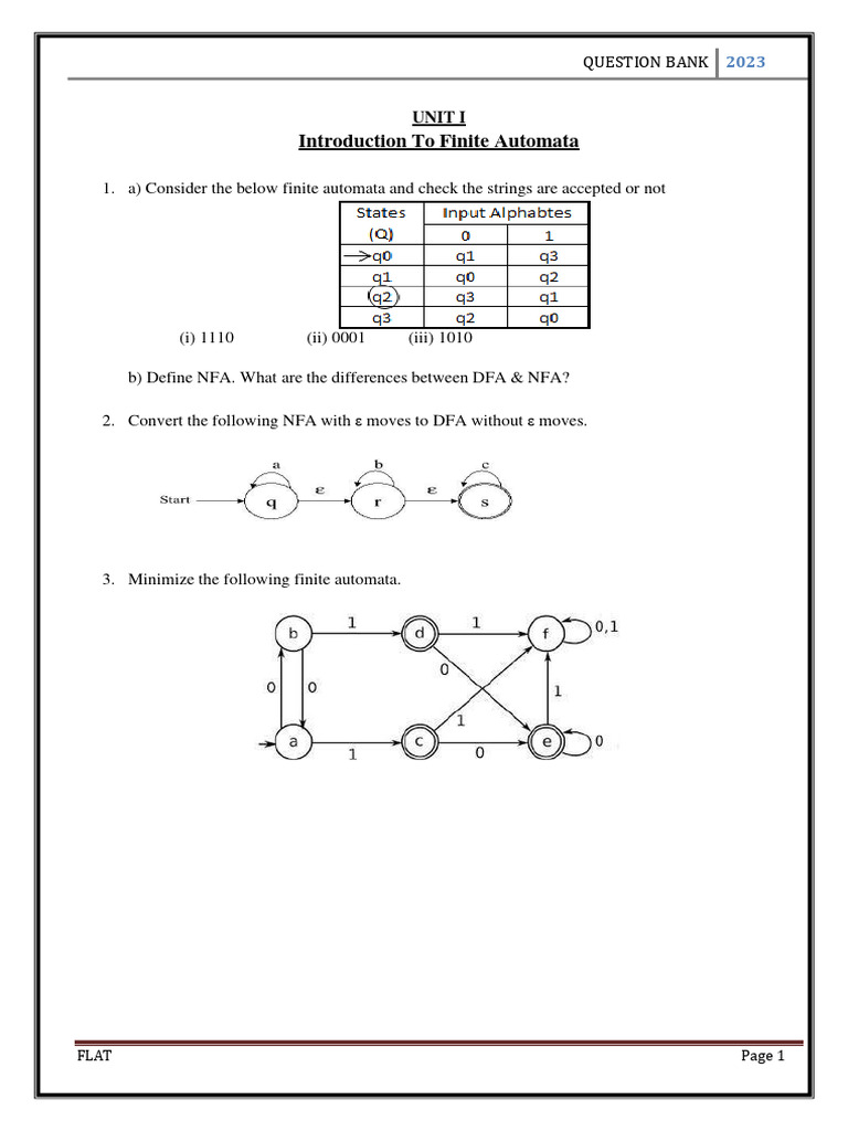 QB Flat | Download Free PDF | Theory Of Computation | Formalism (Deductive)