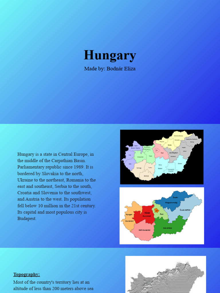 Overview of Hungary's Geography and Climate | PDF
