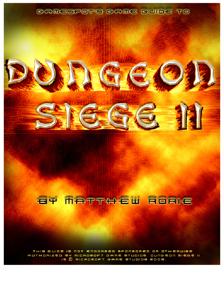 Dungeon_Siege_2_Gamespot_Guide | PDF | Magician (Fantasy)