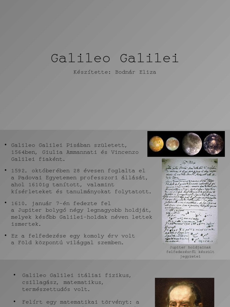 Galileo Galilei | PDF