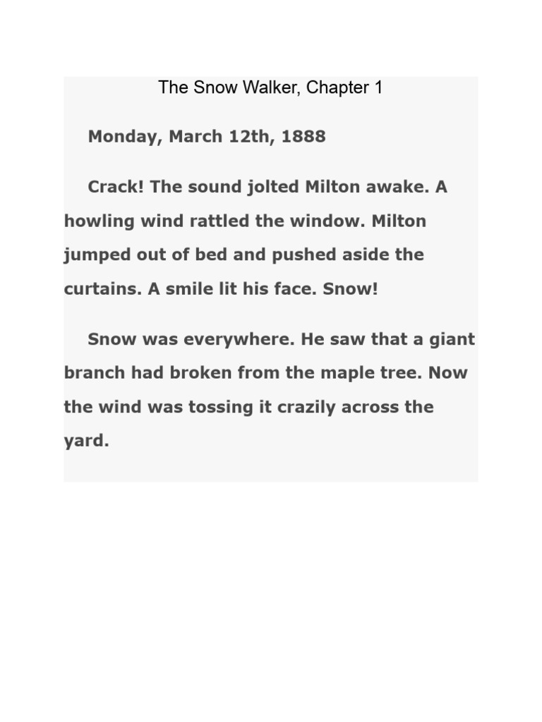 The Snow Walker | PDF