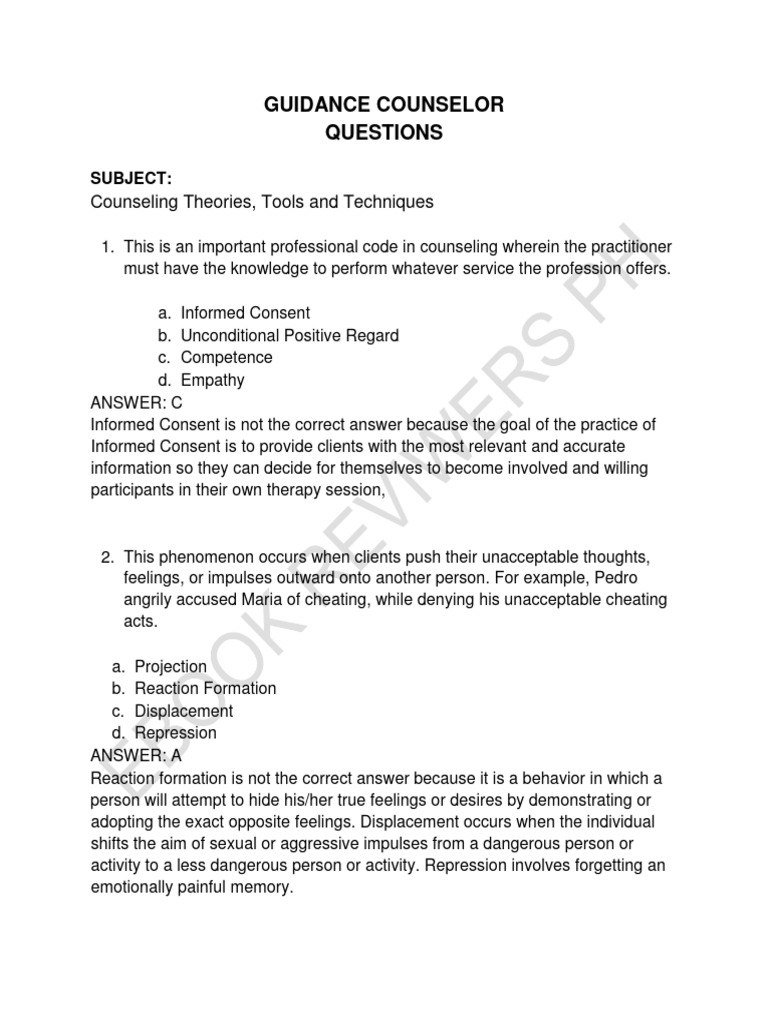 GUIDANCE COUNSELOR | PDF | Psychotherapy | Mental Health