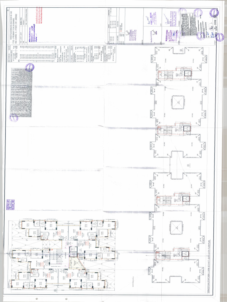 Block F To J Terrace Plan 8th & 12th Plan | PDF