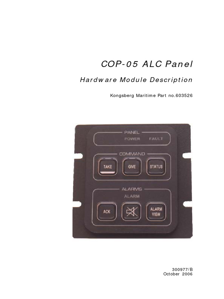 3.3.COP-05 ALC Panel-300977B | PDF | Usb | Electrical Connector