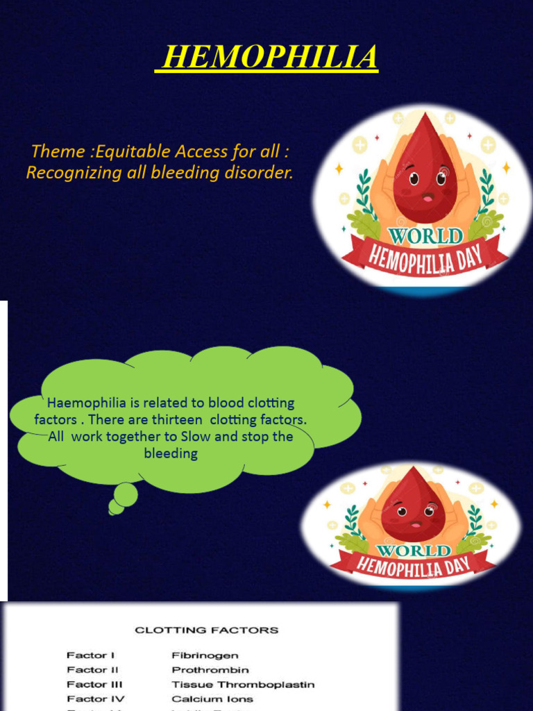 HEMOPHILIA | PDF | Haemophilia | Bleeding