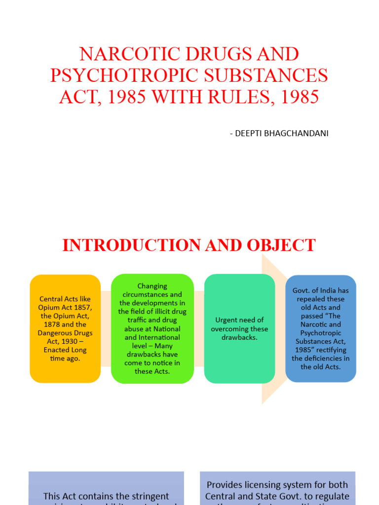 NARCOTIC DRUGS AND PSYCHOTROPIC SUBSTANCES (Autosaved) | Download Free PDF | Opium | Morphine