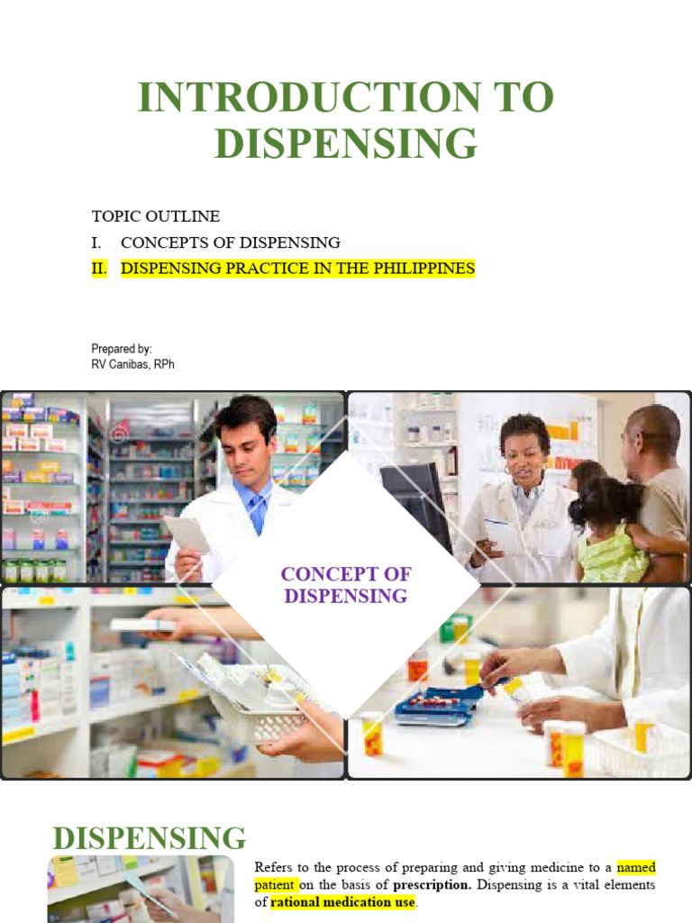 Disp Intro To Dispensing 0 PC 2 | PDF | Pharmacy | Prescription Drugs