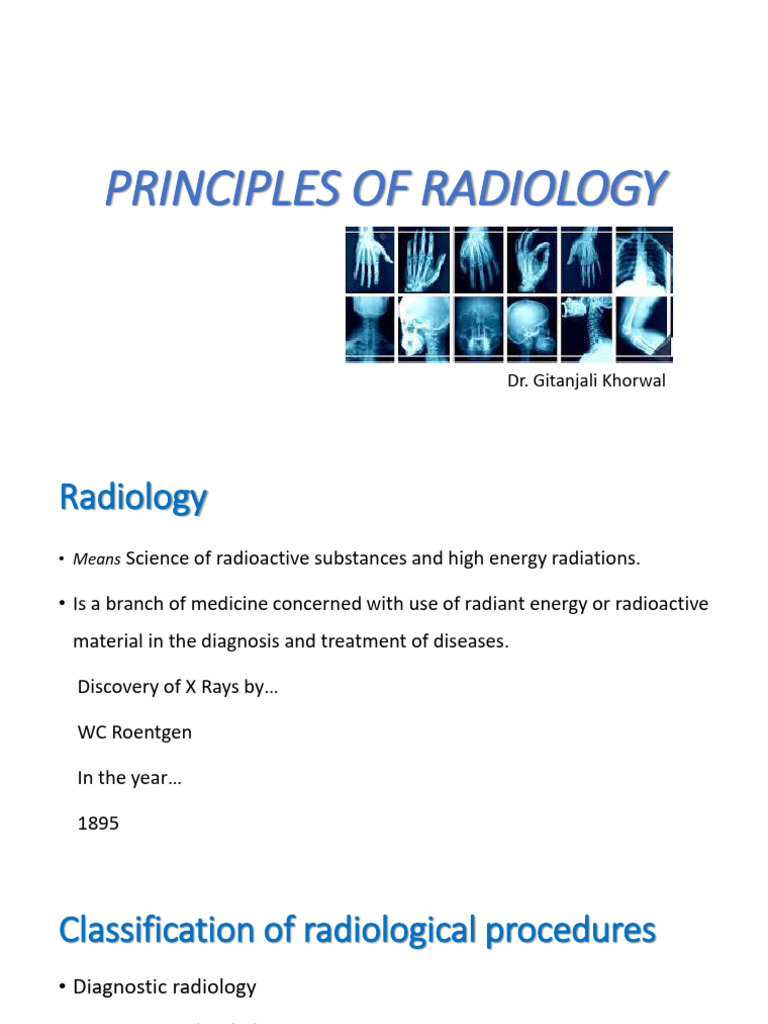 782 Principles of Radiology | PDF | Radiology | Medical Imaging