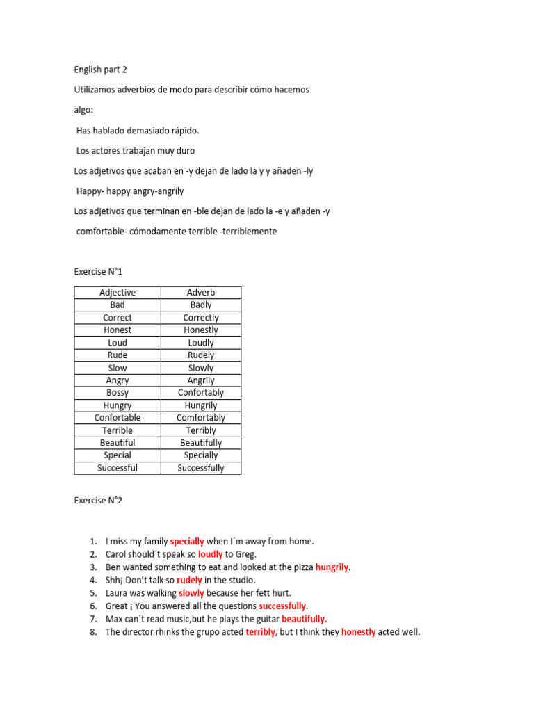 English part 2 | PDF