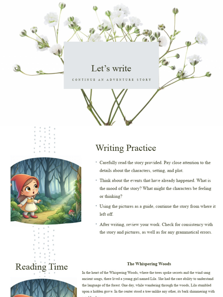 Lila's Quest in the Whispering Woods | PDF | General Fiction