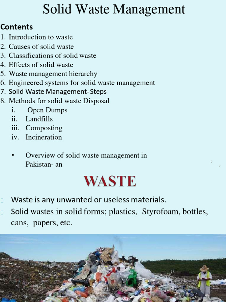 Solid Waste Management | PDF | Waste | Municipal Solid Waste